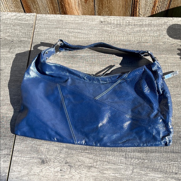 HOBO | Bags | Hobo Blue Leather Shoulder Bag Rare Vintage | Poshmark